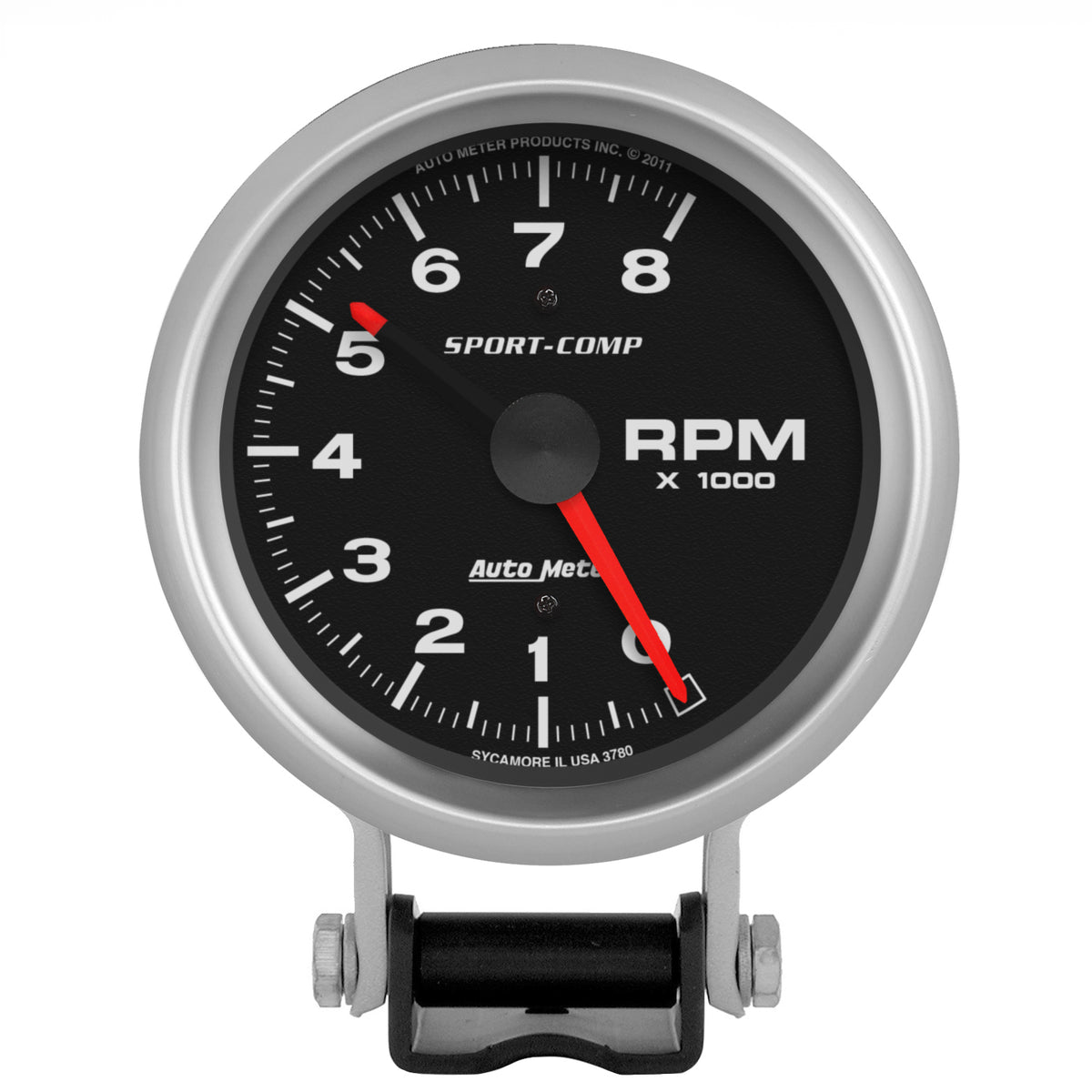 AutoMeter Standard 3-3/4in 8,000 RPM Pedestal Mount Tachometer (3780 ...
