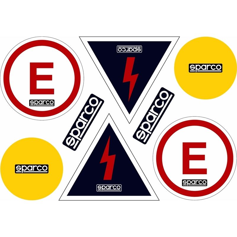 Sparco STICKER SET VARIETY (ASPA002) – JM Auto Racing