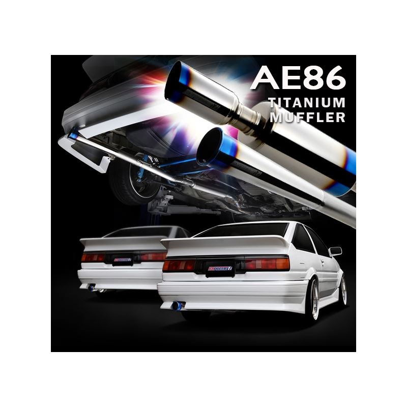 FULL TITANIUM MUFFLER KIT EXPREME Ti AE86 TYPE-R (TB6090-TY01A) – JM ...