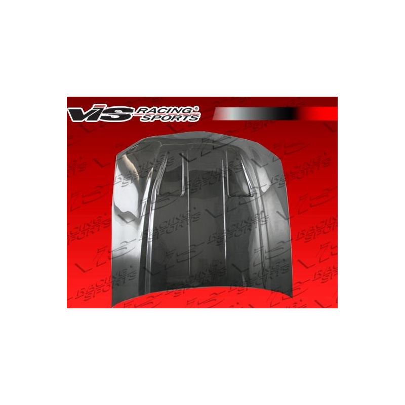 VIS Racing Mach 1 Style Black Carbon Fiber Hood (05FDMUS2DMK1-010C ...